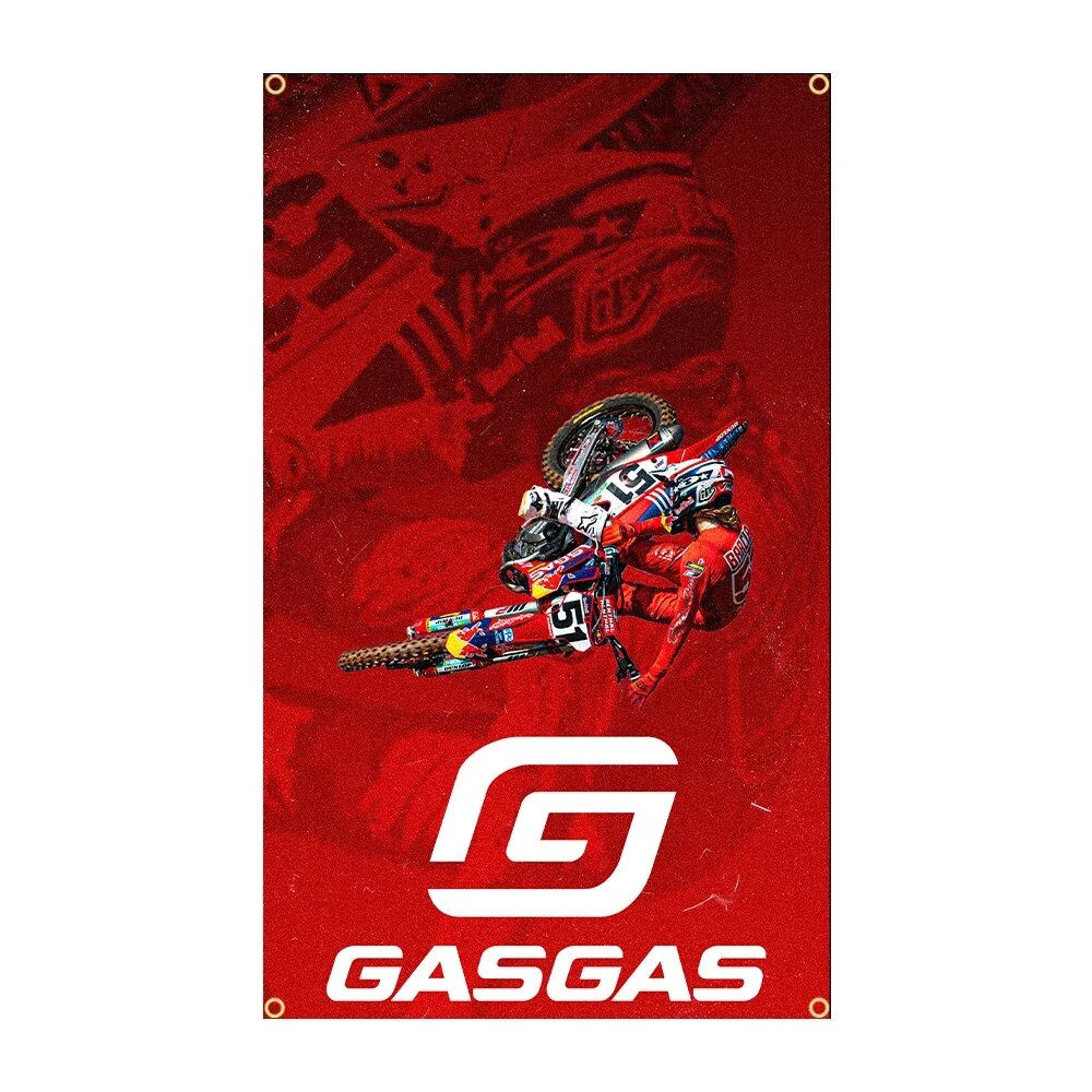 Полиэстер гоночный мотоцикл флаг 90x150 см 60 х 90 см, 4 Grommets1