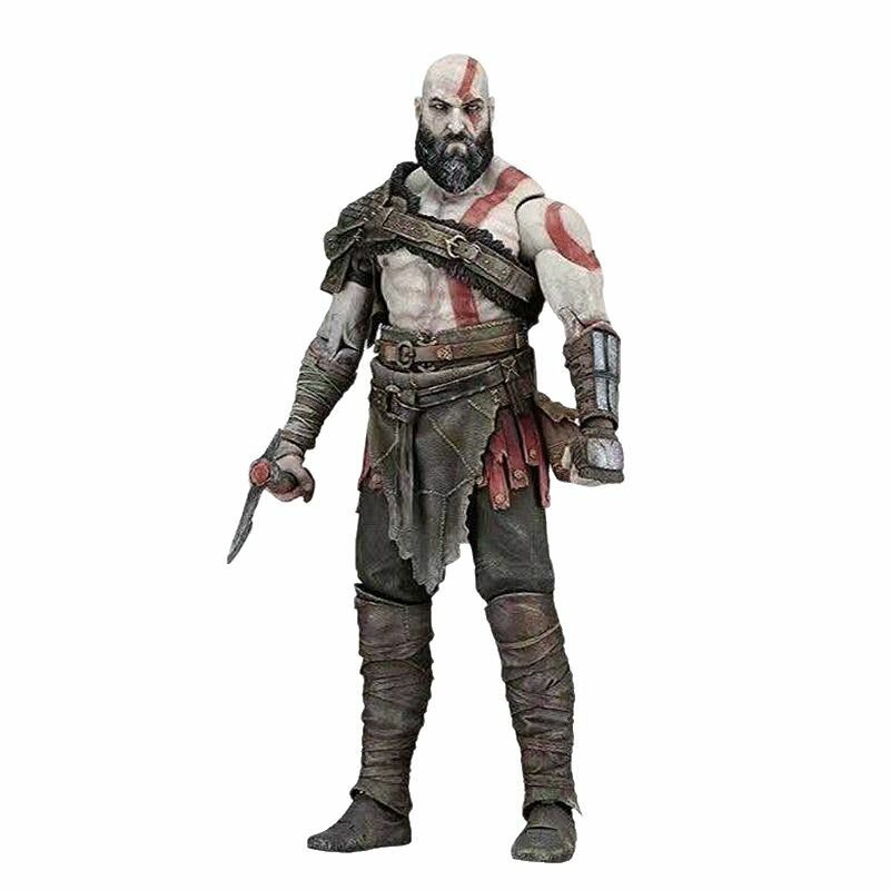 Игровая фигурка God of War NECA 2018 Father and Son Edition, модель Кратос, подвижный орнамент, упакованная фигурка (7 дюймов)
