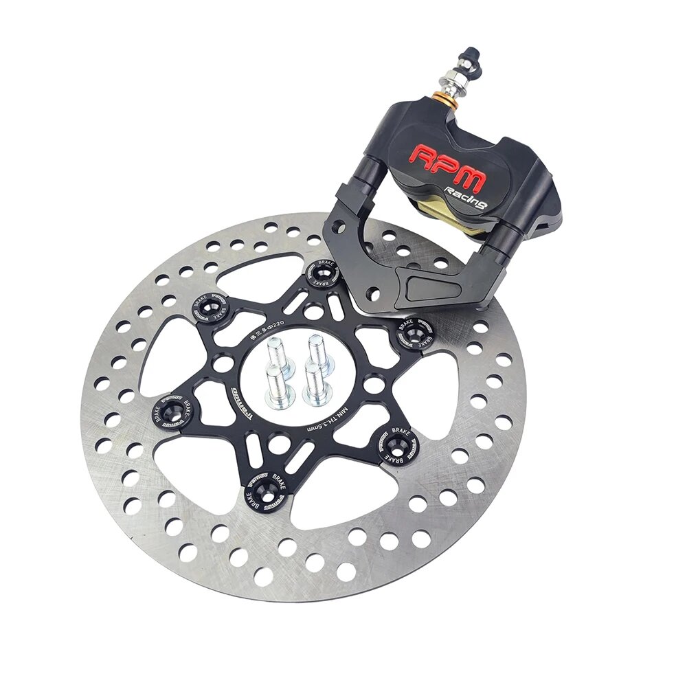 Тормозные суппорты RPM для мотоциклов с тормозным диском 220 мм, 4 отверстия, 4 holes 220 black