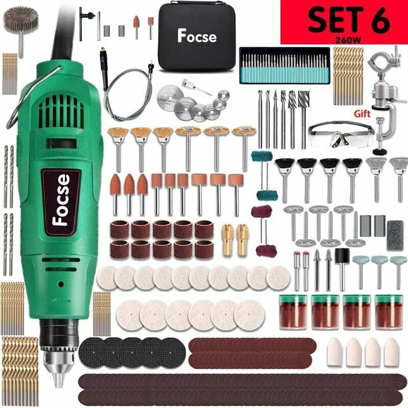 FOCSE Электрическая дрель, Мини дрель, гравер