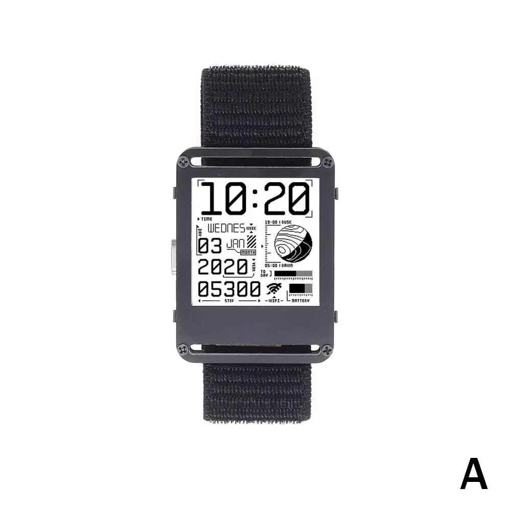 ESP32 Open Source V2.0 Подарочный дисплей E-ink Смарт-часы Дисплей Мощность Ультра-низкий 2025 200x200 Часы Электронный экран Smart S5M1