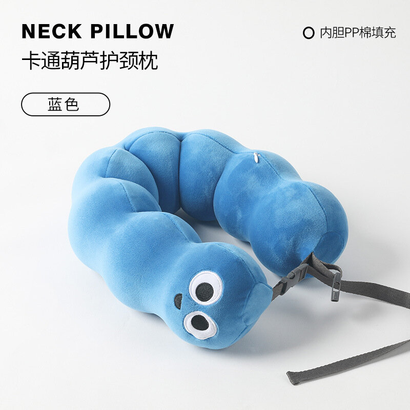 Подушка U-образная "Жадная змея" из пены с эффектом памяти, милый смешной экспресс, креативная складная подушка для шеи, производитель оптом