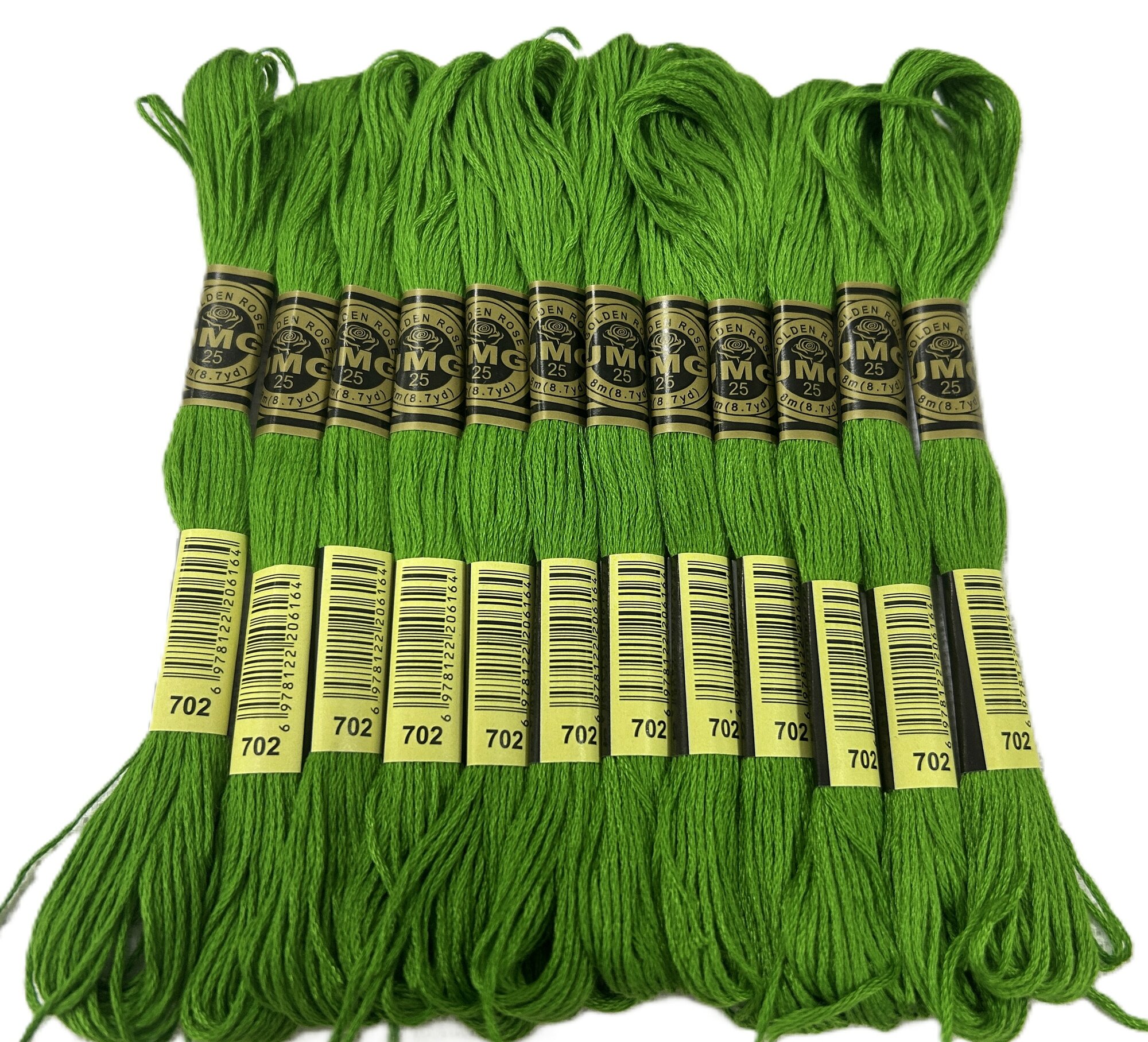 Нитки для вышивания JMC мулине (150-3866) 100% полиэфир 12 штук x 8 м