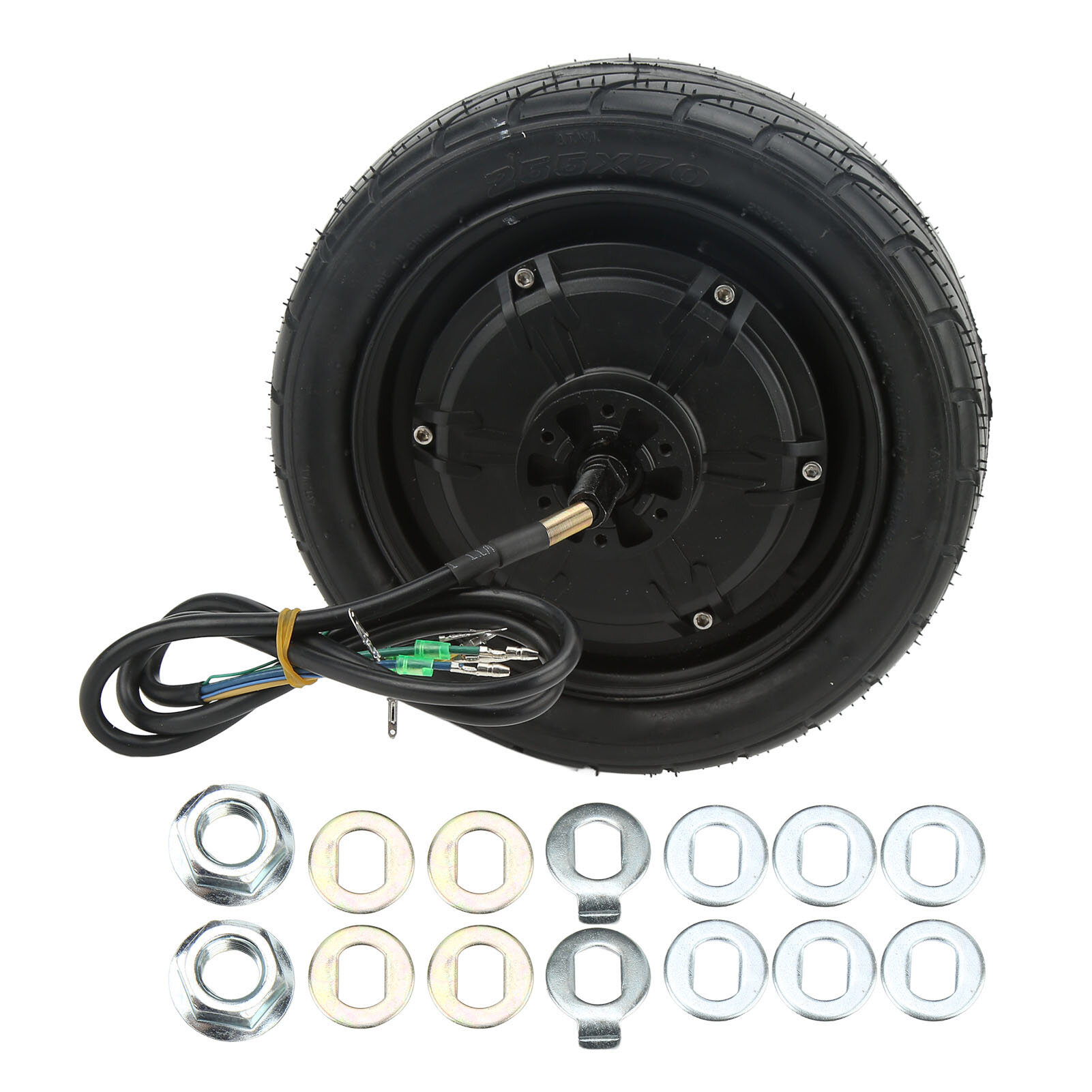 Мотор Ступицы Электрического Велосипеда 10 дюймов с Вакуумной Шиной 36-60 В 500-1200 Вт IP54 Водонепроницаемый для Велосипеда, Скутера, Мотоцикла