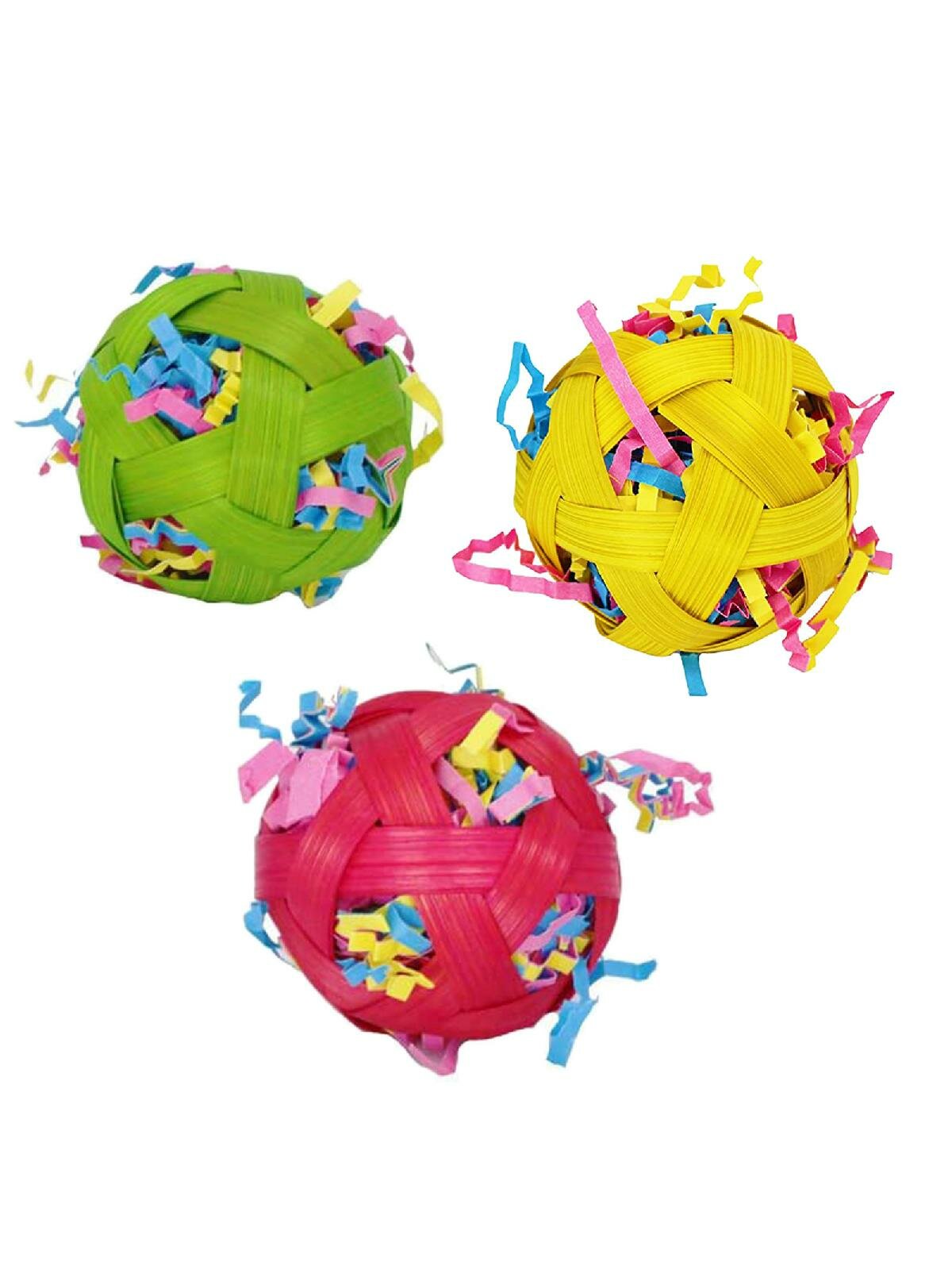 Игрушки для птиц, мягкие шарики-кормушки, игрушка-измельчитель для попугайчиков-неразлучников