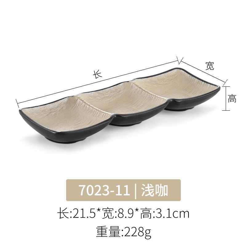 Меламин блюдо горячий горшок Ресторан барбекю магазин Отель Ресторан окунания соус блюдо закуска Сетка Блюдо аромат