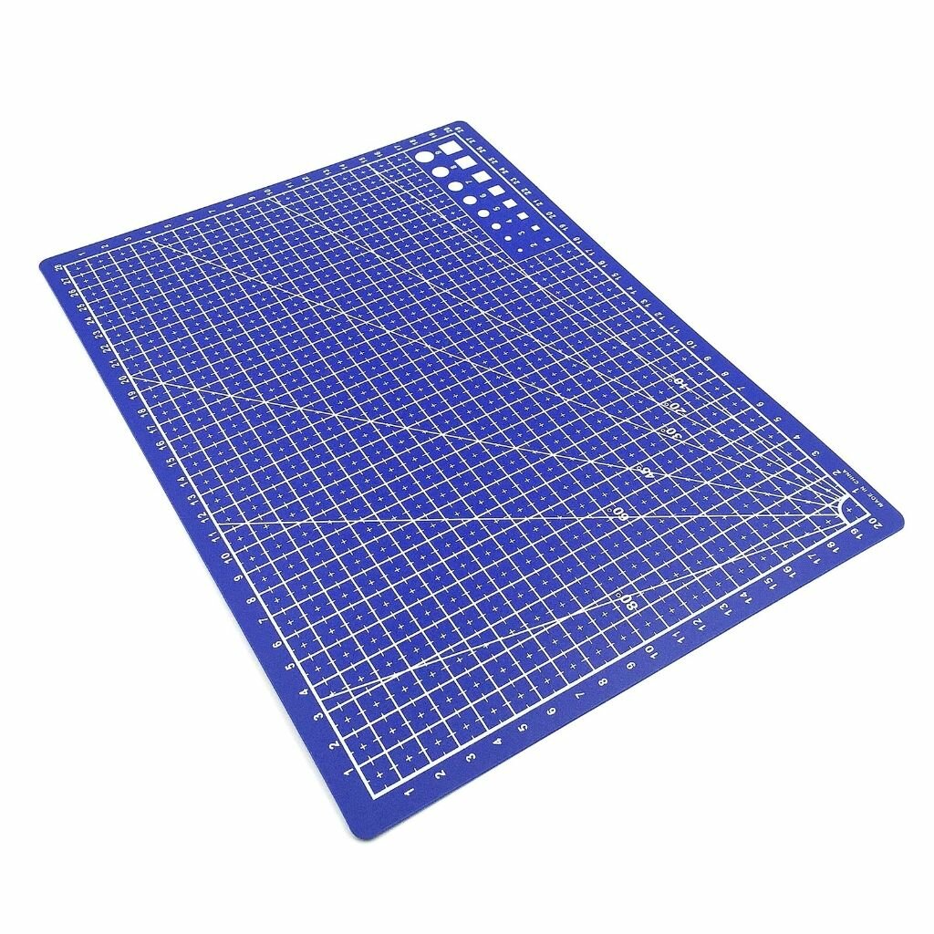 Двусторонний коврик для раскроя поделок, поворотная доска с сеткой для шитья