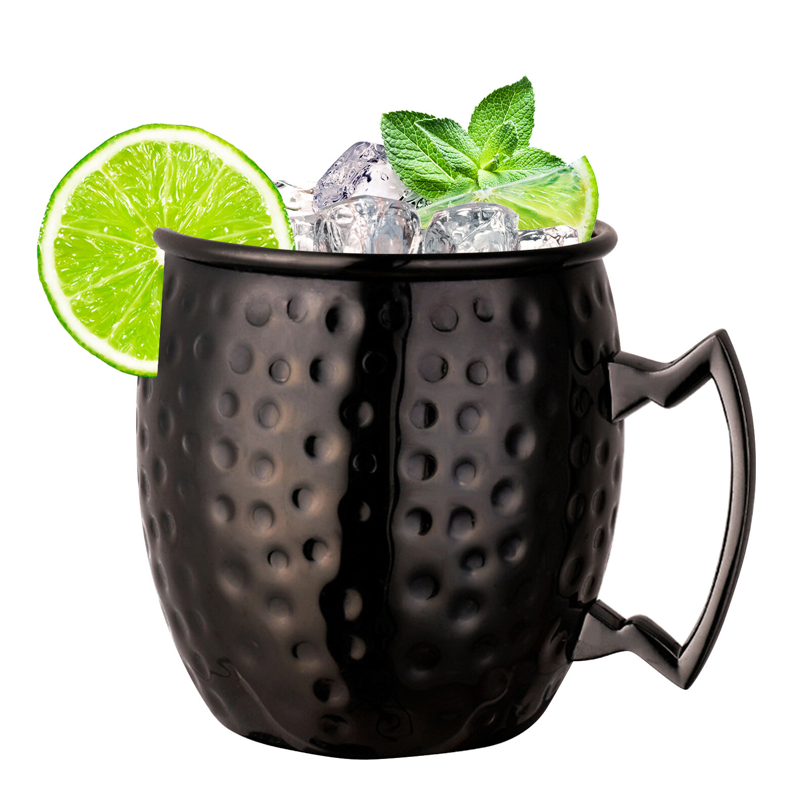 Чаши Московский Муль 530 мл из нержавеющей стали с медным покрытием для пива коктейлей чайных чашок молотых стаканов пивных стаканов стаканов для питья коктейлей, Розовое золото Пупырчатая поверхность Серебро Пупырчатая поверхность Черный Пупырчатый