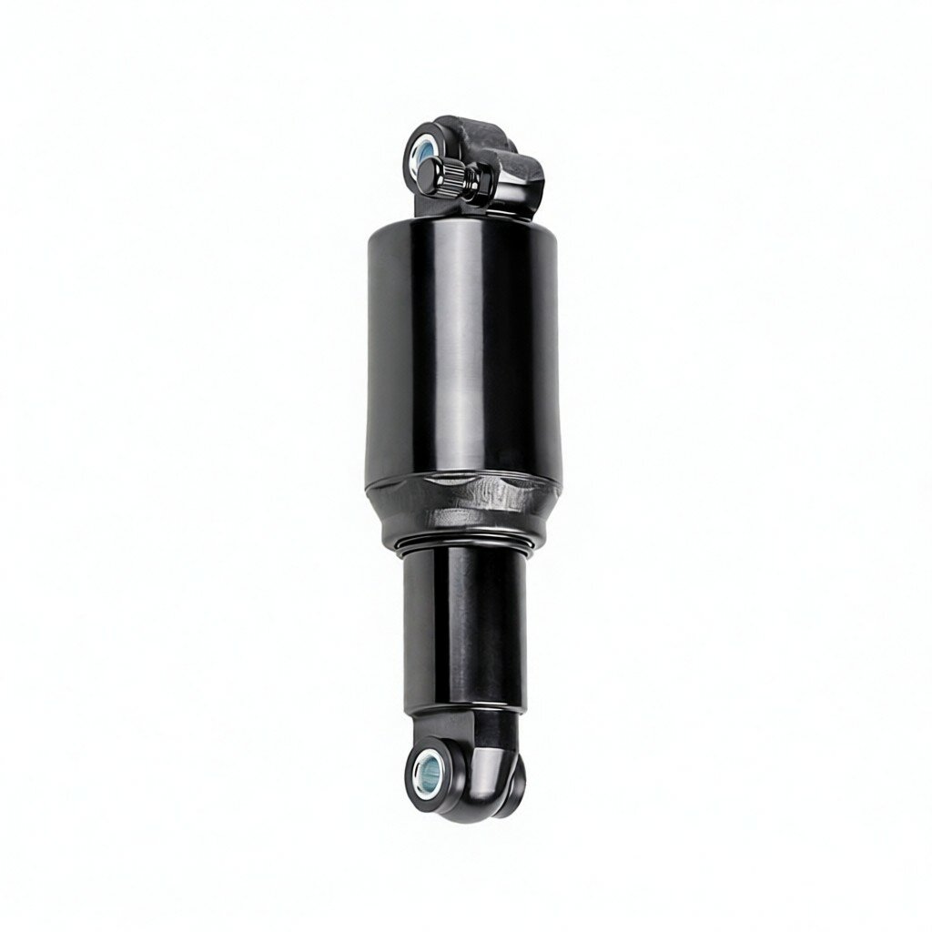 Амортизатор задний воздушный для велосипеда с регулировкой давления Воздушная камера для горных и складных велосипедов Материал алюминиевый сплав Цвет черный Длина 125 мм 150 мм 165 мм 190 мм Камера одинарная двойная В комплект входят 1 амортизатор 2