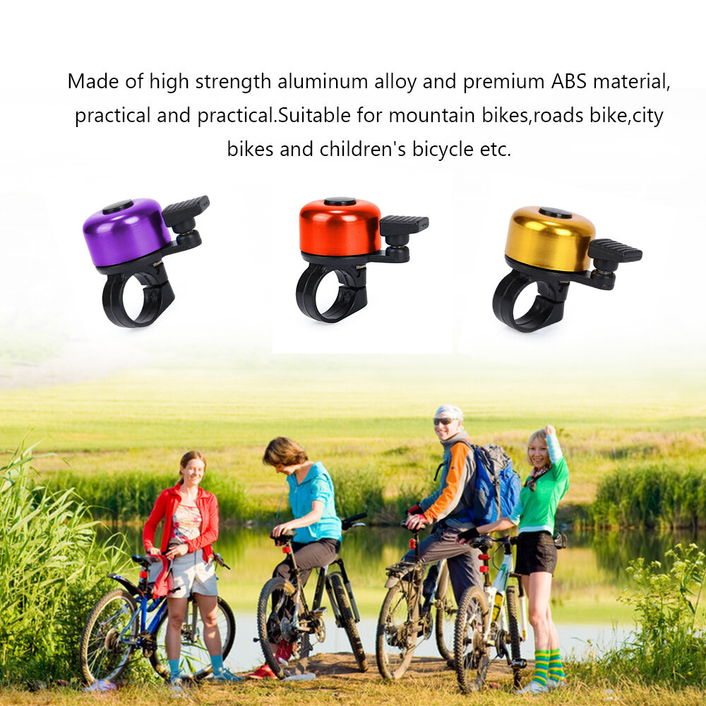 Колокольчик для велосипеда из сплава горный дорожный звуковой сигнал для безопасного катания рулевой металлический колокольчик рожок для велосипеда аксессуары для велосипеда материал алюминиевый сплав ABS PP диаметр руля 22.2-24мм громкость 90дб цвет