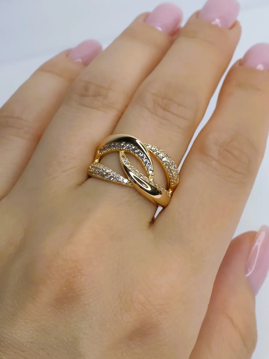 Кольцо, искусственный камень