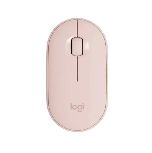 Logitech Мышь беспроводная Pebble M350, розовый