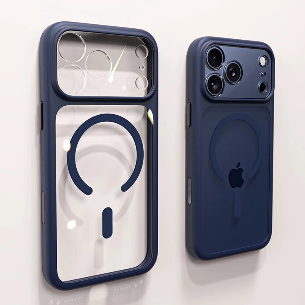 Чехол для iPhone 17 Pro Max Navy Blue с MagSafe