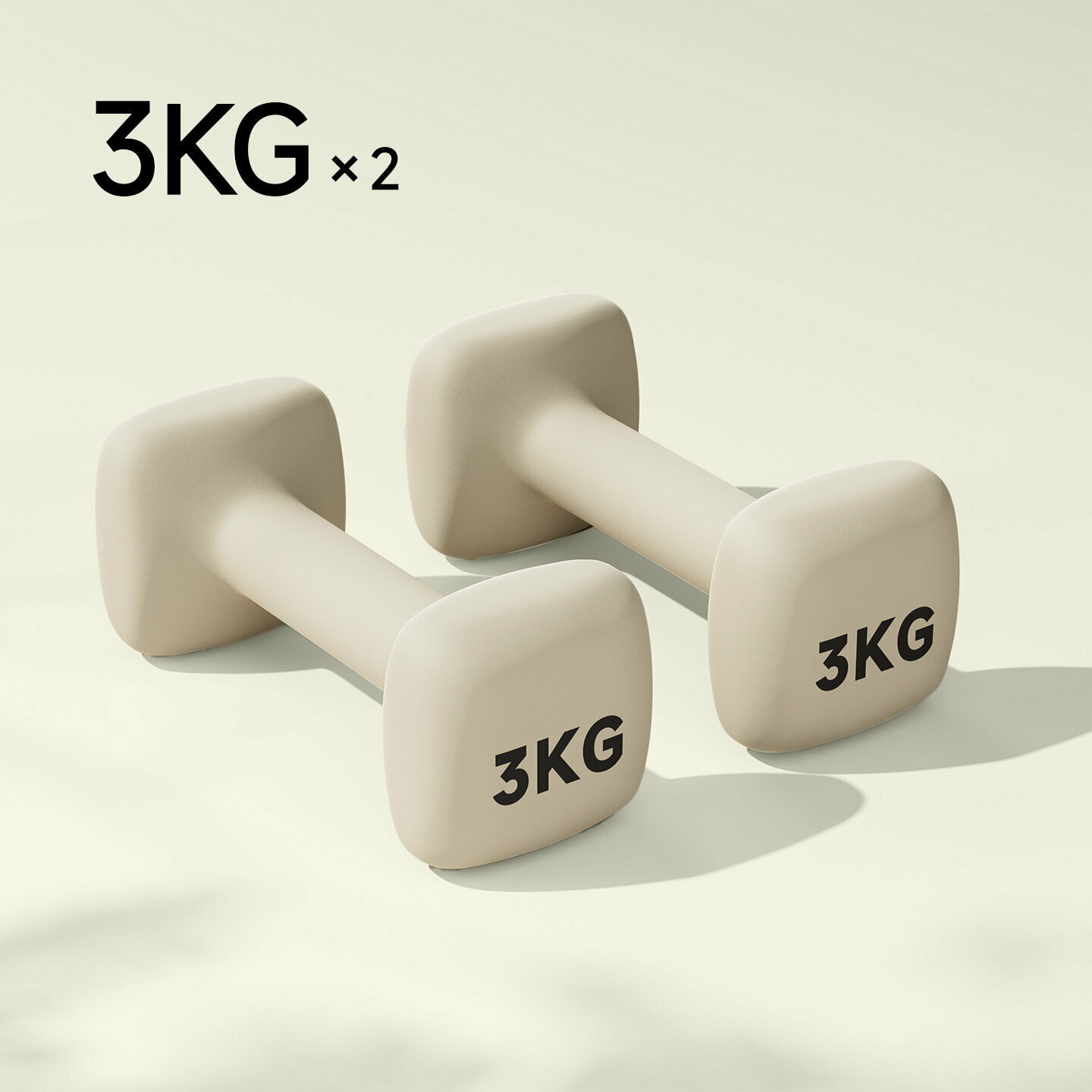 Квадратные гантели для фитнеса, домашнего использования, 1 кг, 2 кг, 3 кг, пара, чугунное фитнес-оборудование, упражнения в помещении и на улице, пластиковые покрытые гантели