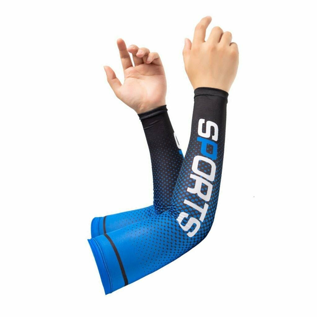 Нарукавники солнцезащитные компрессионные, темно-синий