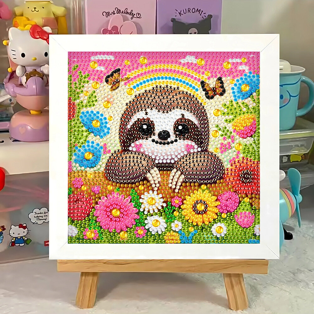 Яркие бриллианты, полные бриллиантов, картины, детские бриллианты, картины ручной работы, дикий мультфильм животных,