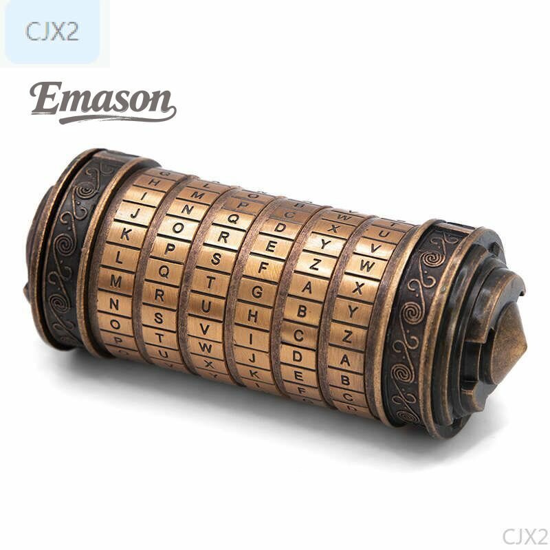 Уникальная металлическая головоломка Da Vinci Cryptex-CJX2