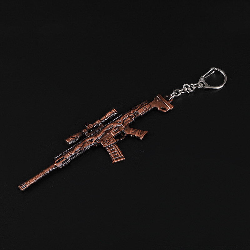 Креативный мини-пистолет 12 см брелок подвеска 98K металлическая модель AWM PUBG игра