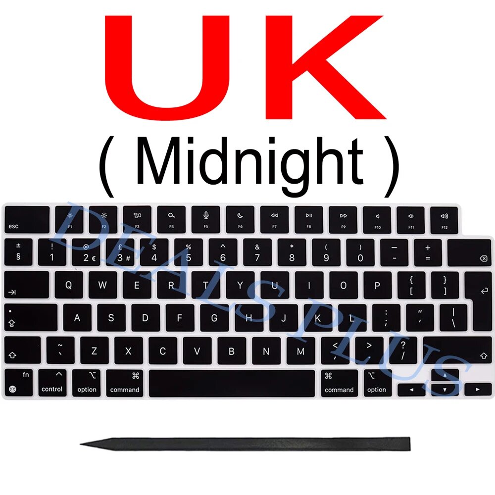 Клавиши для MacBook UK (Midnight) черные