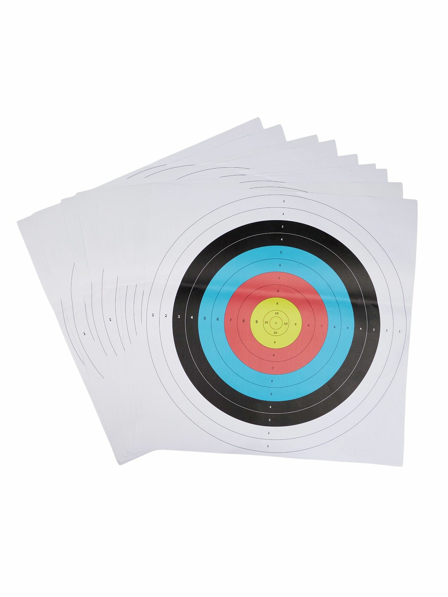 Набор мишеней для стрельбы из лука, 10 шт, 60 см, бумажные, цветная печать