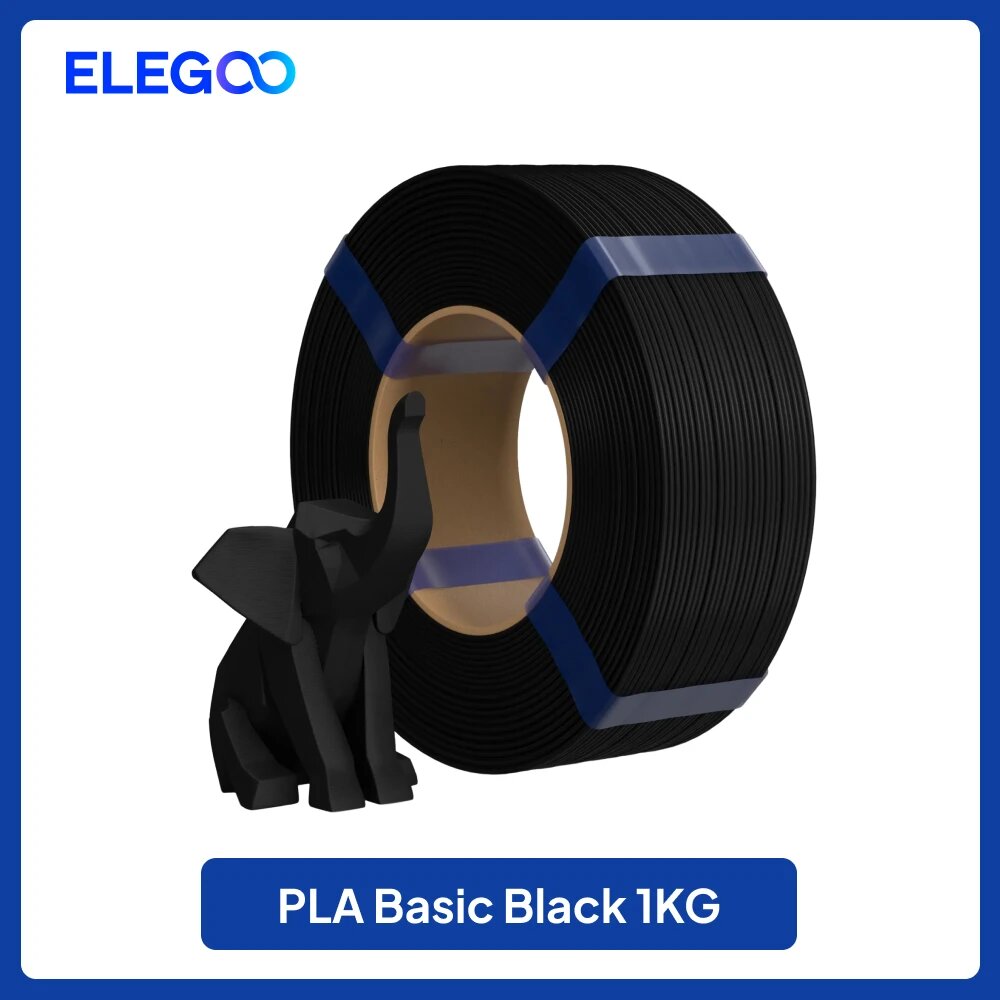 ELEGOO PLA Нить для 3D-печати 1 кг Красная Black 1KG