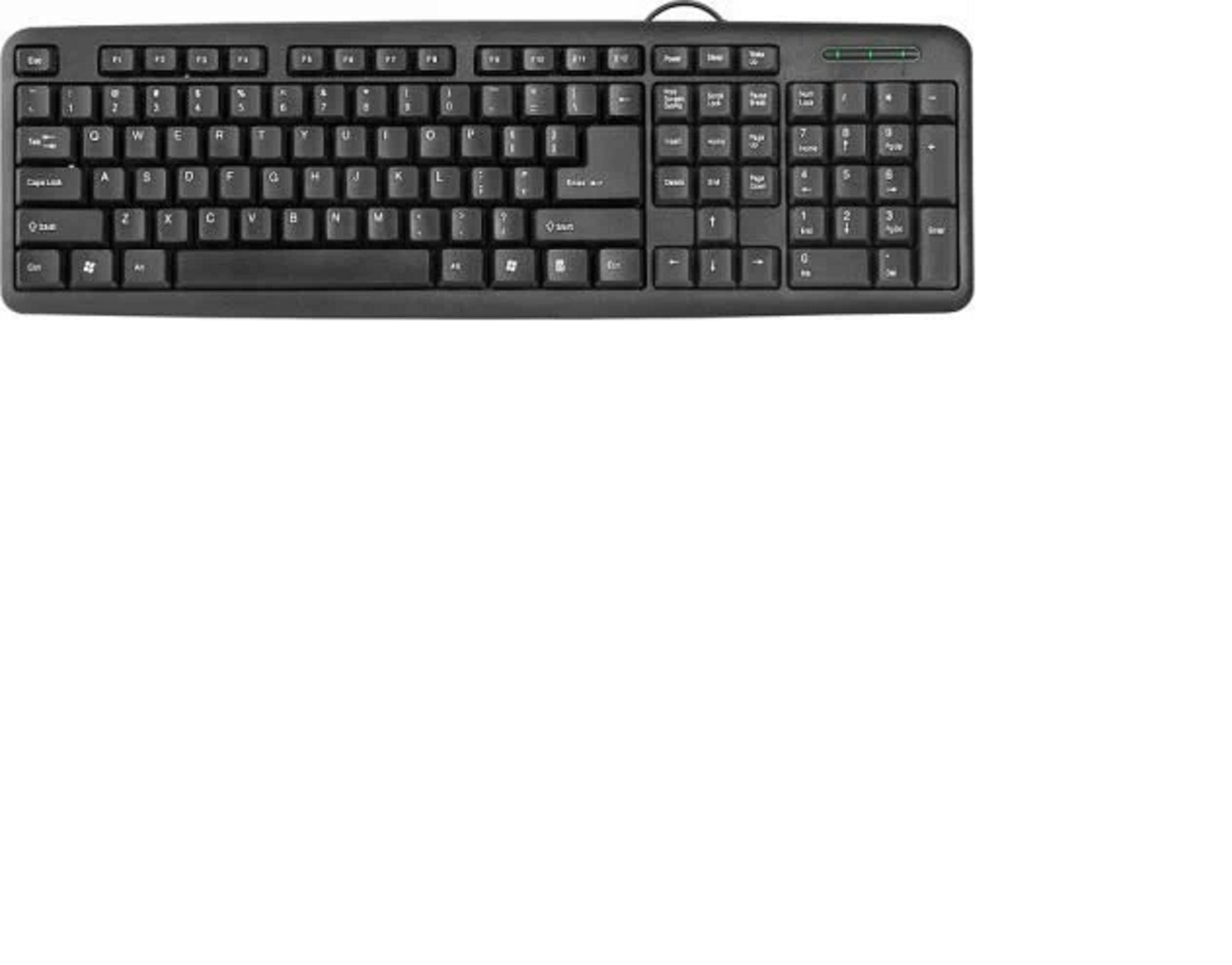 Клавиатура Defender HB-420, USB, нескользящее основание, 107 клавиш