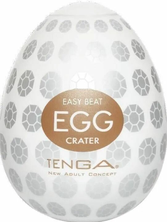 Мастурбатор TENGA EGG Crater одноразовый рельефный стимулятор яйцо тенга с пробником лубриканта