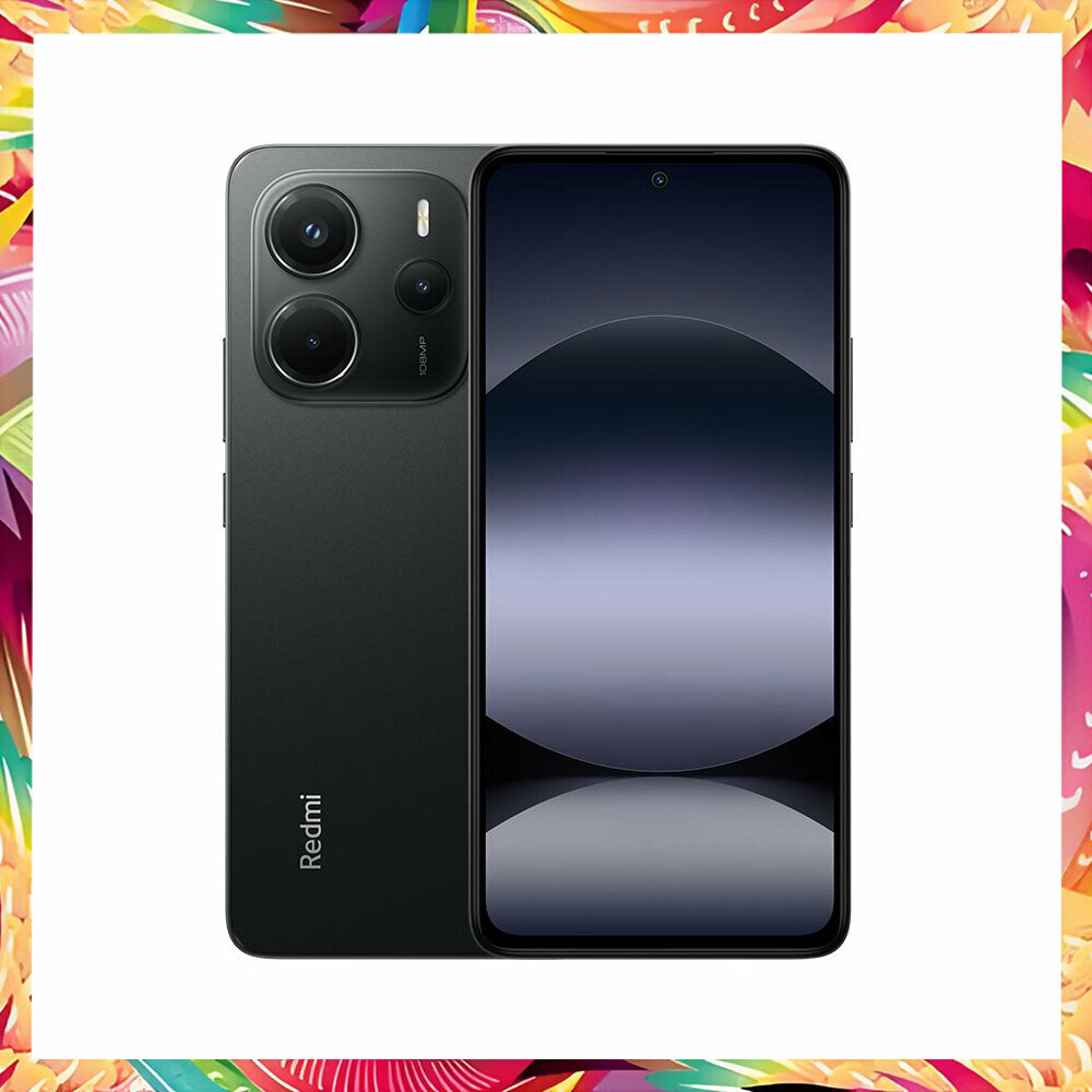 Смартфон Xiaomi Redmi Note 14 5G 8/256ГБ 6,67" 5110 мАч NFC, 3 камеры, Android 14, чёрный