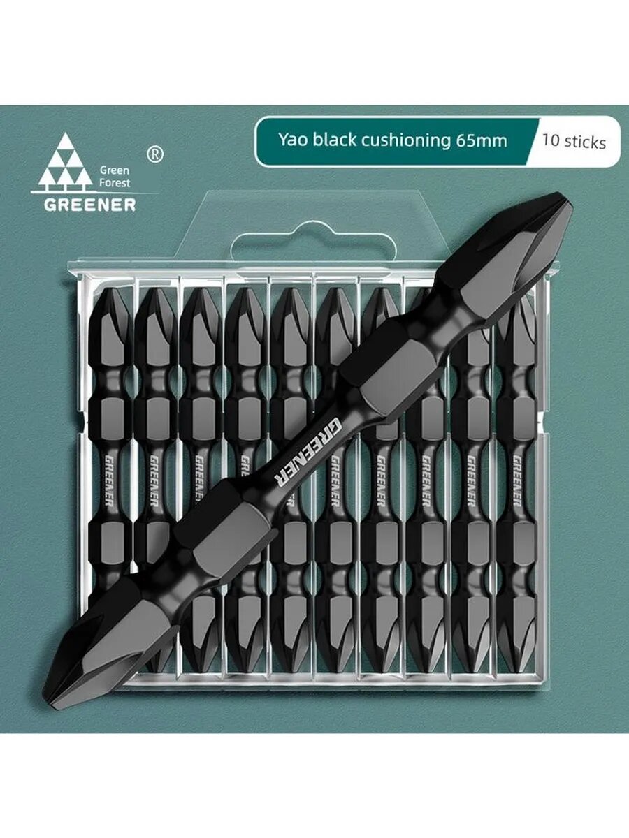 Бит набор (65 мм, черный, 10 шт)