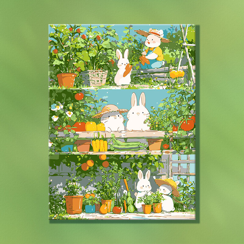 Летняя живопись и раскраска DIY цифровая масляная живопись ручная работа для снятия стресса ручная раскраска исцеляющая акриловая живопись