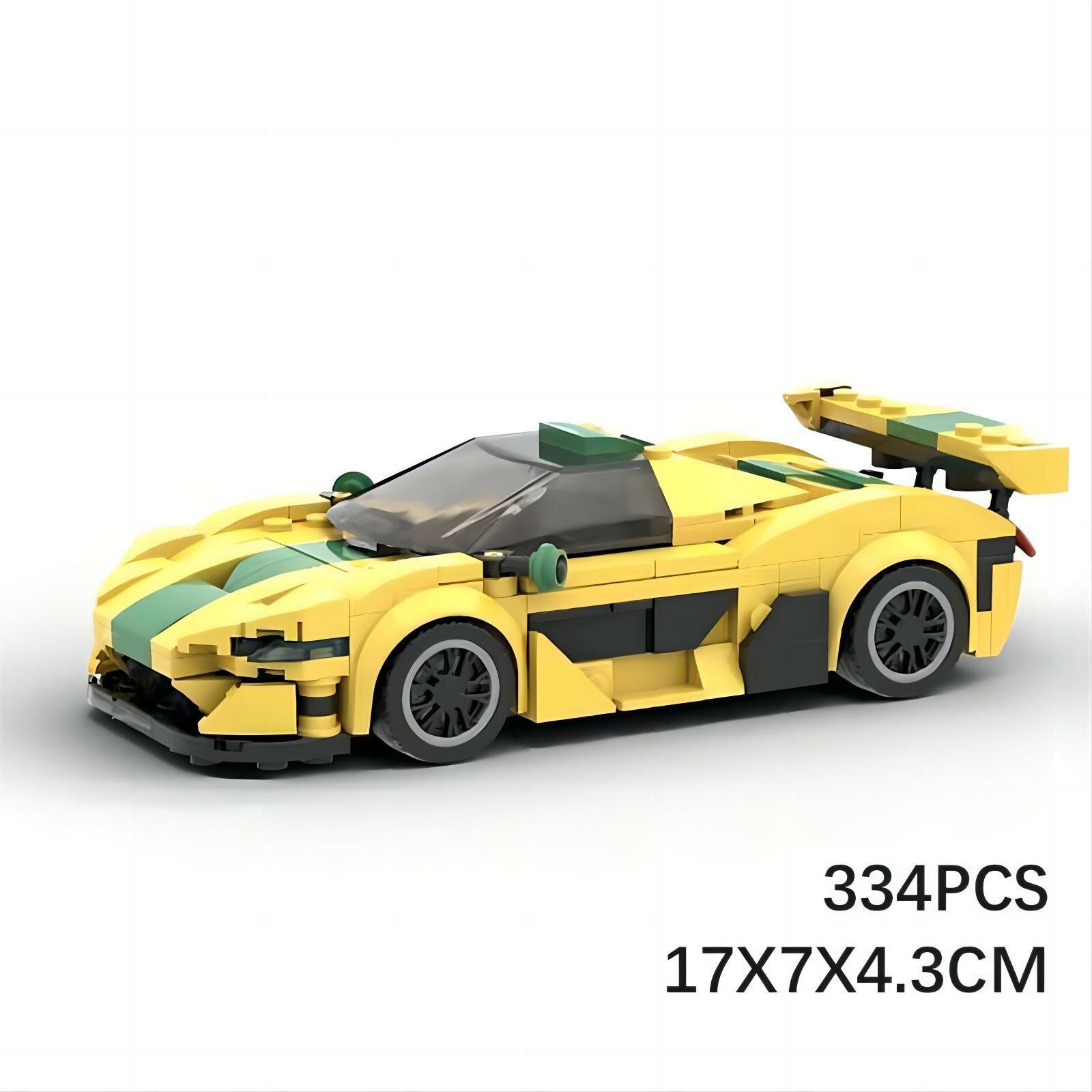 Строительные блоки MOC в сборе McLaren P1 GTR суперкар мальчик модель скорости серии 8 сетка автомобиля