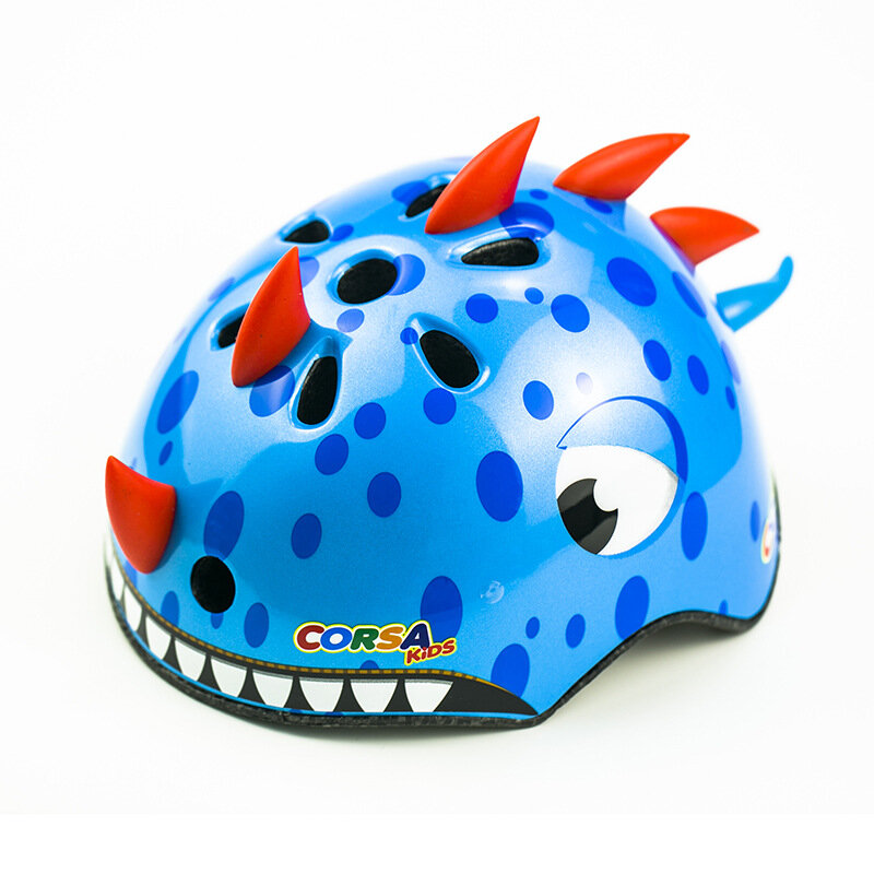 Детский балансировочный велосипед CORSA, спортивный роликовый комплект защитного снаряжения, защитный шлем, велосипедный шлем 3D динозавр
