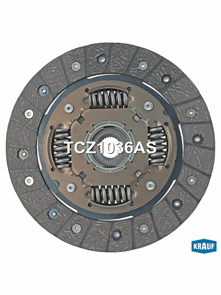 Диск сцепления ведомый KRAUF TCZ1036AS для а/м RENAULT Megane, NISSAN Note / Рено Меган, Ниссан Нот
