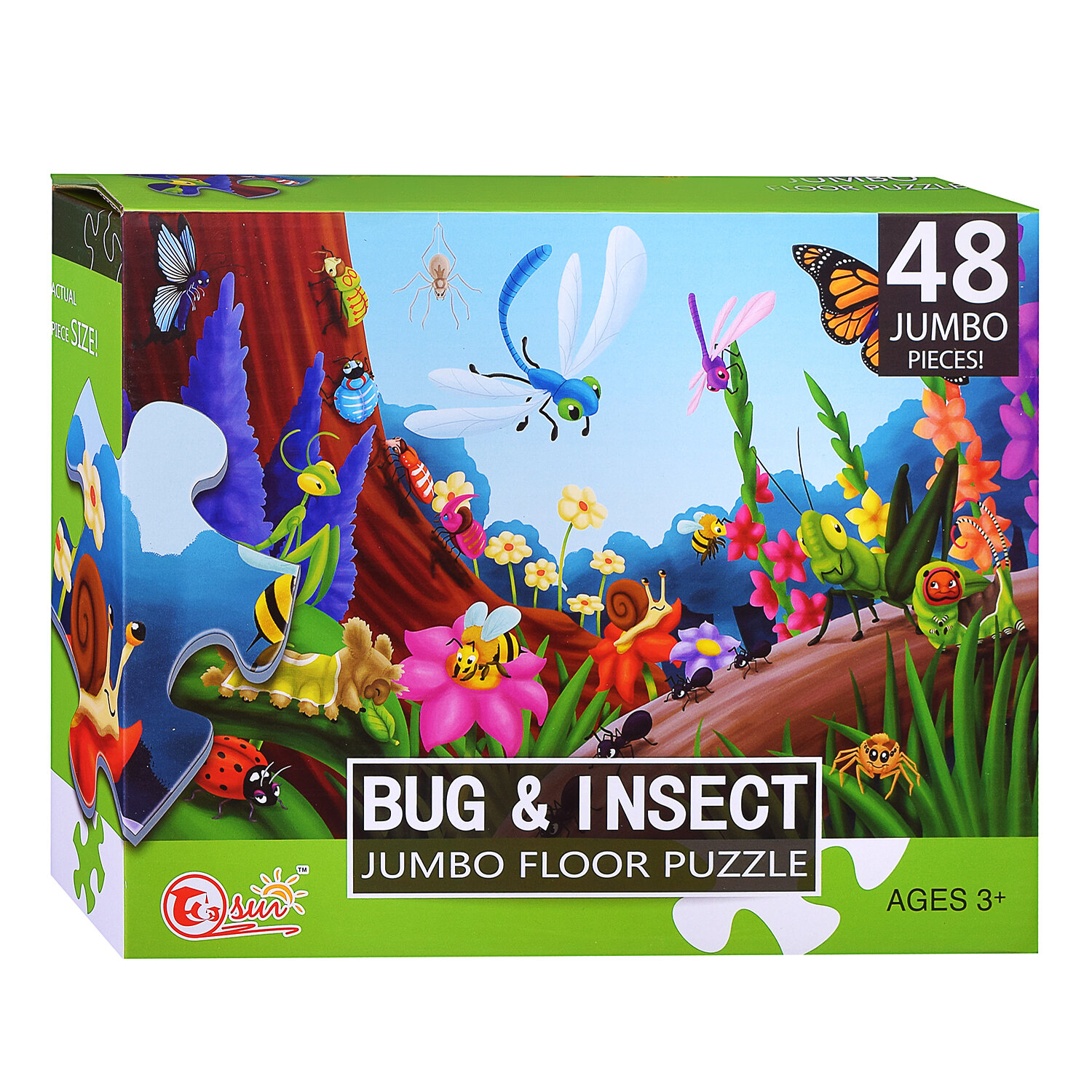 Пазл 88096 "Насекомые" (48 дет.), 90х60 см, для детей от 3 лет