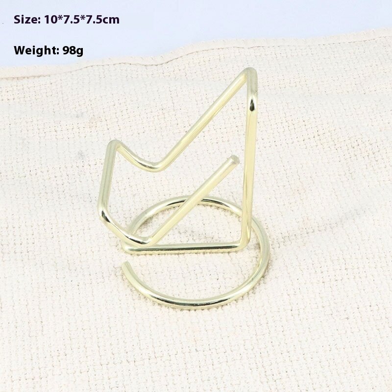 Простой настольный творческий мобильный телефон железный золотой минимализм