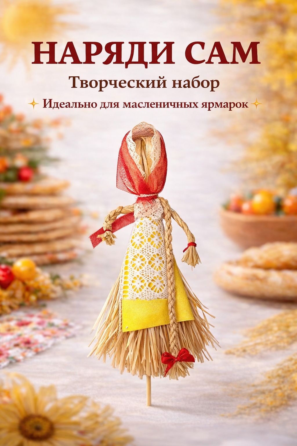 Творческий набор "Наряди сам", кукла-чучело, для Масленицы, народное рукоделие