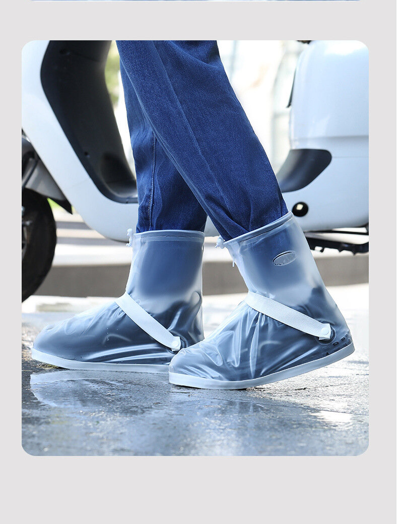 Высокие водонепроницаемые чехлы для обуви для велоспорта, утолщенные износостойкие чехлы для обуви выше колена, чехлы для обуви от сильного дождя