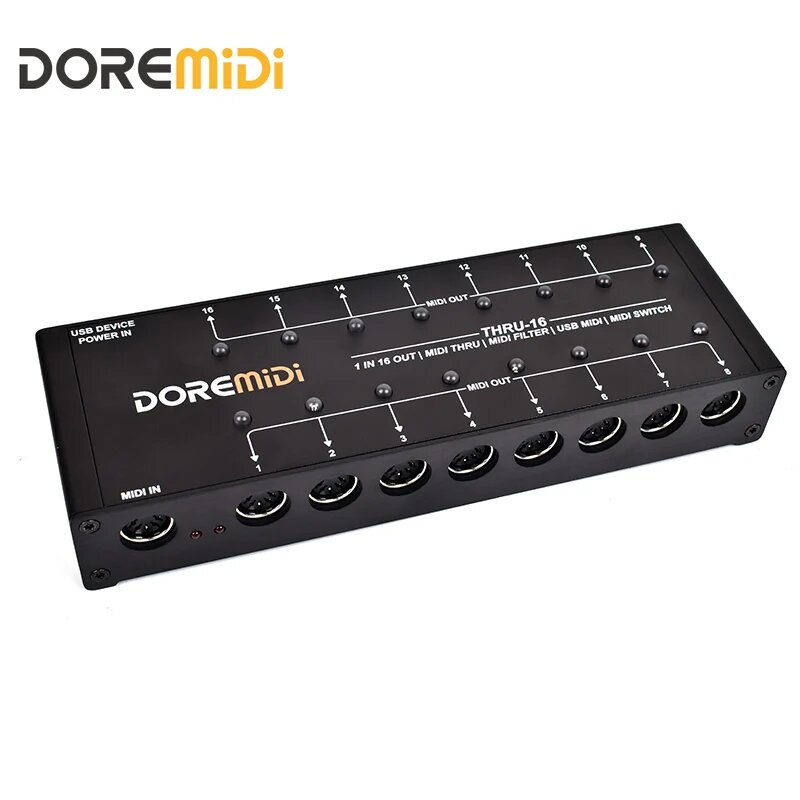 DOREMiDi MIDI THRU-16 MIDI-сплиттер с фильтрами