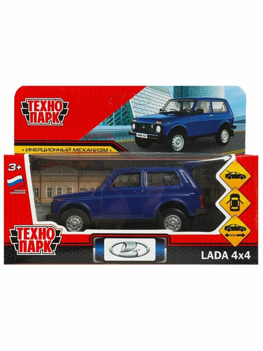 Машина металлическая инерционная Нива, 12 см