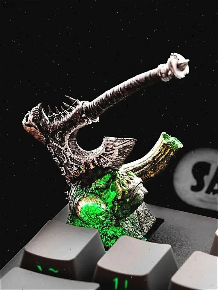 Кейкапы для механической клавиатуры - Ледяной дракон, World of Warcraft Artisan WOW Keycap Esc смола, клей