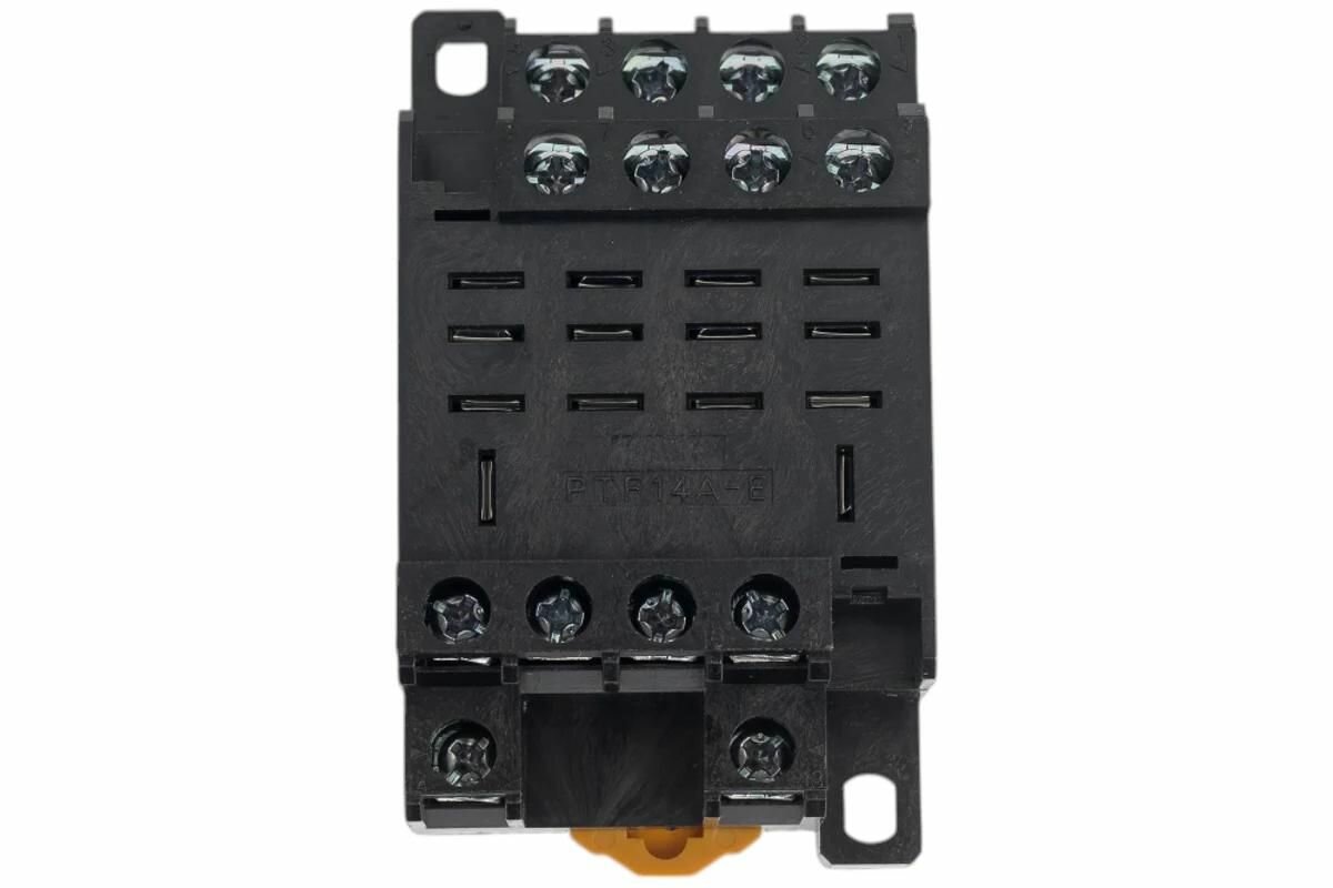 Разъем DEKraft ПР-102, для крепления на DIN-рейку, для промышленных реле, 4 контакта, 10А, IP20