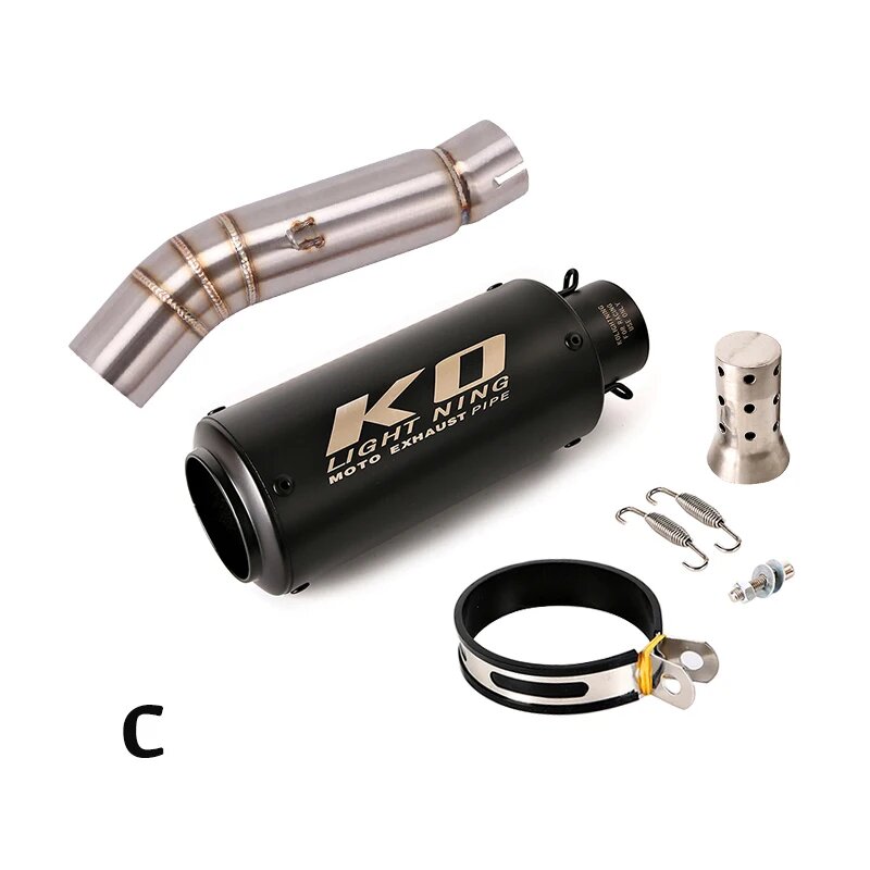 Для Honda CBR500R CB500X CB500F 2013-2019 изменение выхлопной глушитель выхлопной трубы дБ убийца 51 мм слипоны подключения без пятки средней длины в байкерском стиле C