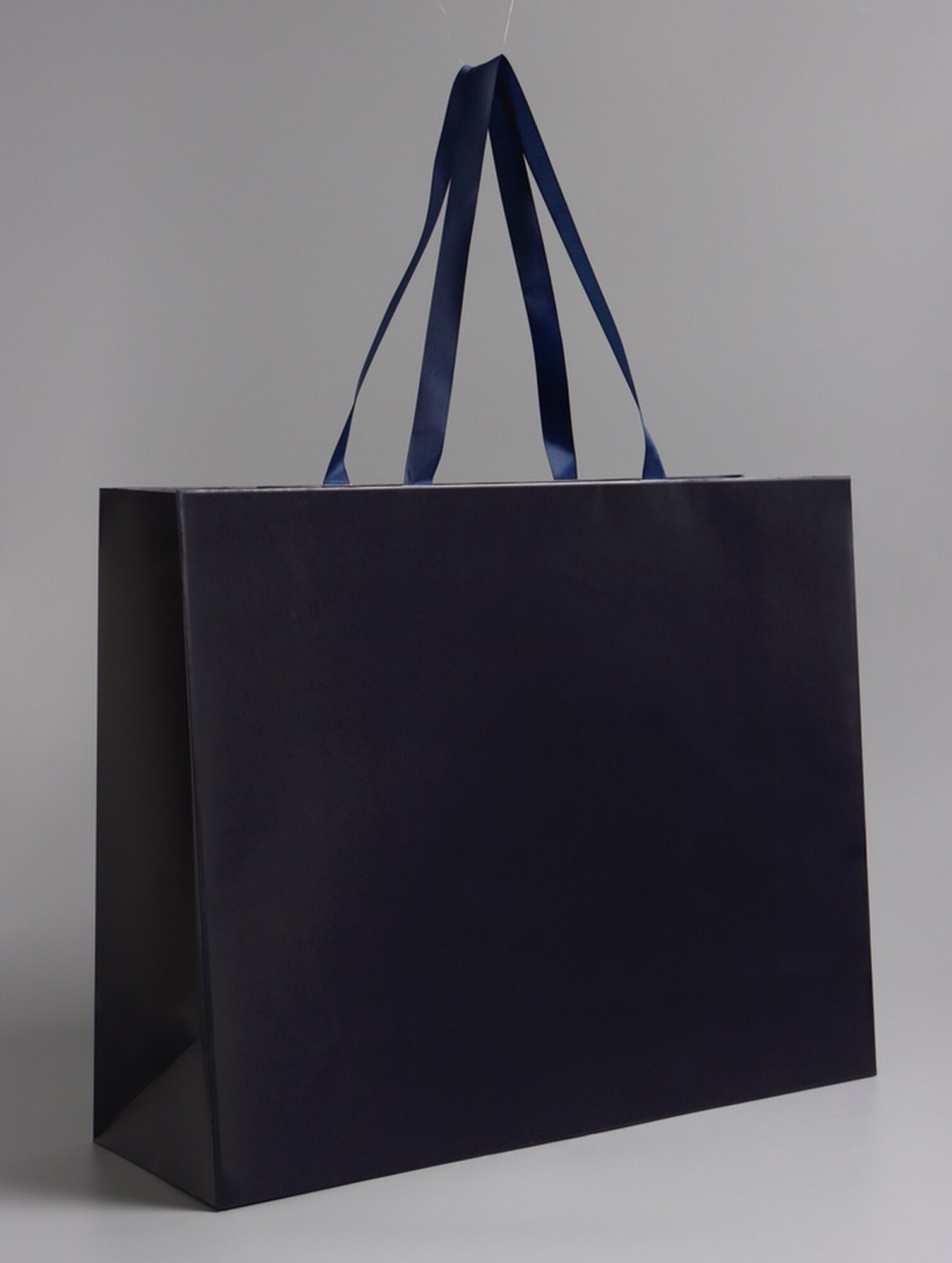 Пакет подарочный ламинированный горизонтальный "Синий", 48 х 39 х 16 см 10919611