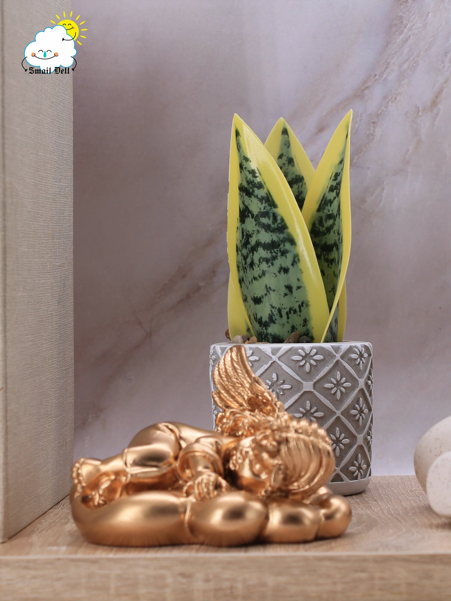 Статуэтка Ангел на облаке ,9,5 см , гипс , цвет бронза