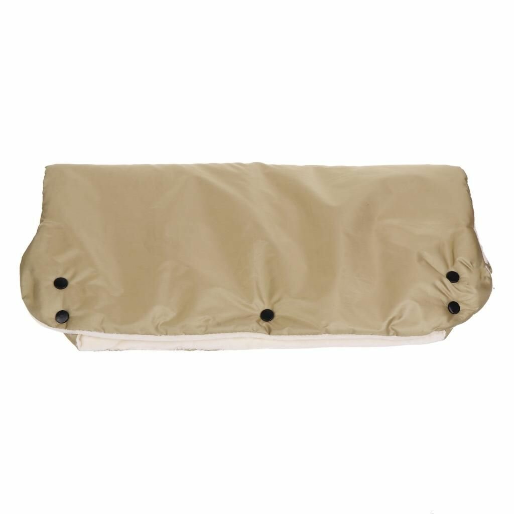 Чехлы на ручки коляски с флисовым утеплителем, Шампанское