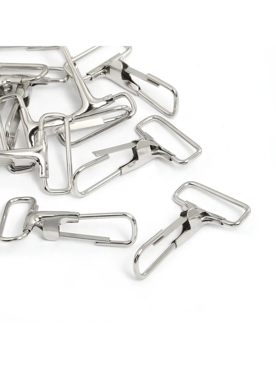 Карабин металлический для одежды размер 20 мм 100 шт