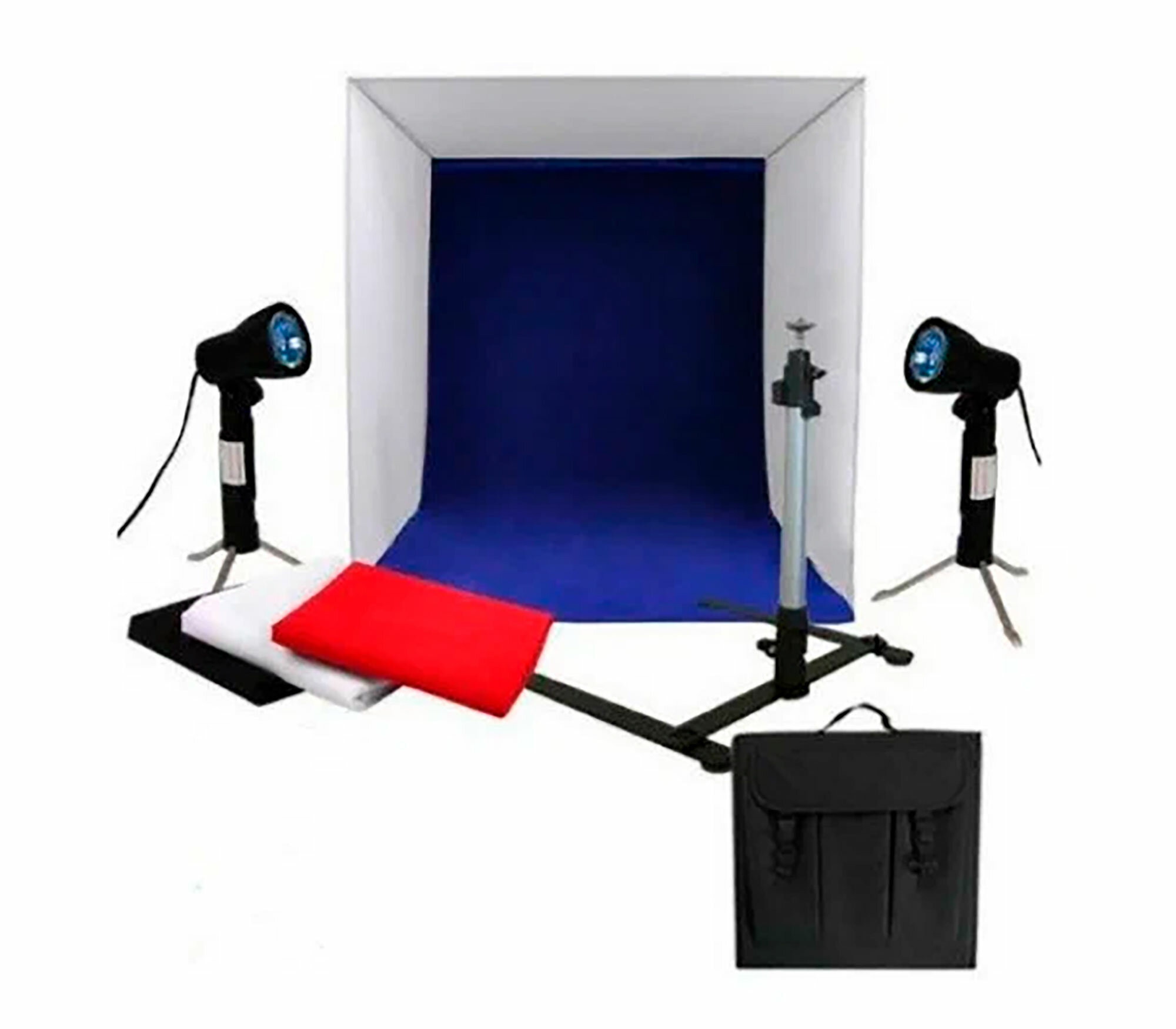 Комплект постоянного света FST Macro Kit, 2х50 Вт + фотобокс, питание от сети