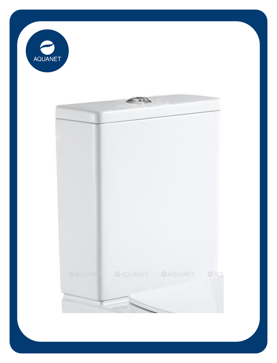 Бачок сливной Aquanet Tavr C2 LX-2905, керамика, с антигрязевым покрытием, белый