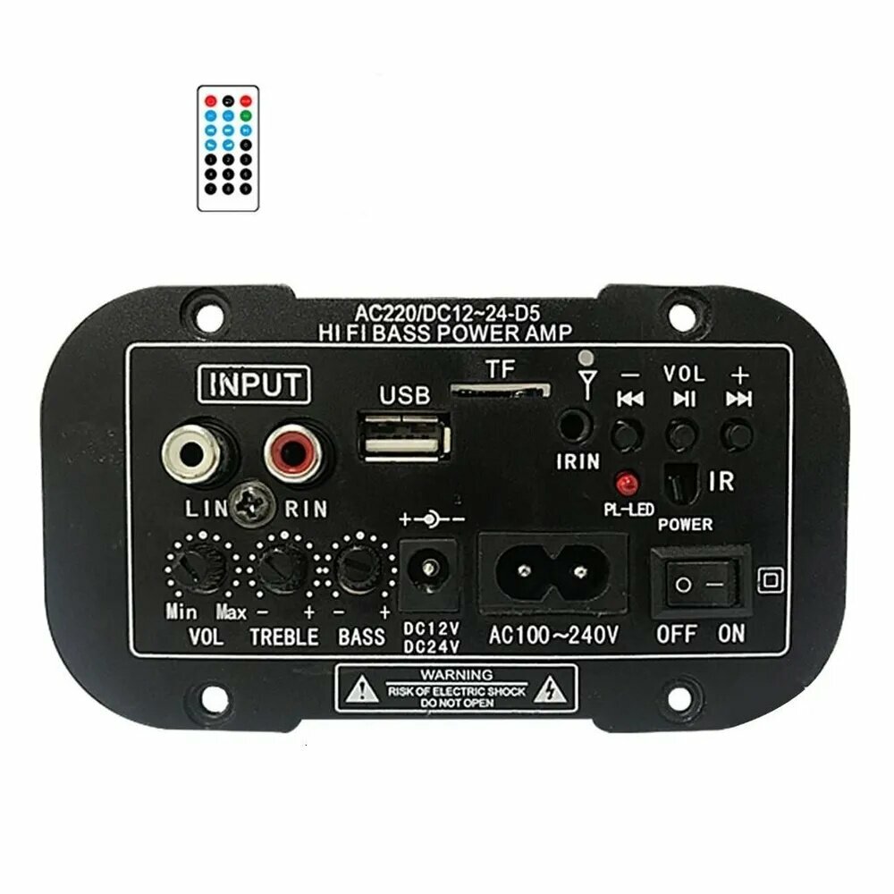 Усилитель плата HiFi с FM-радио и USB/TF-плеером