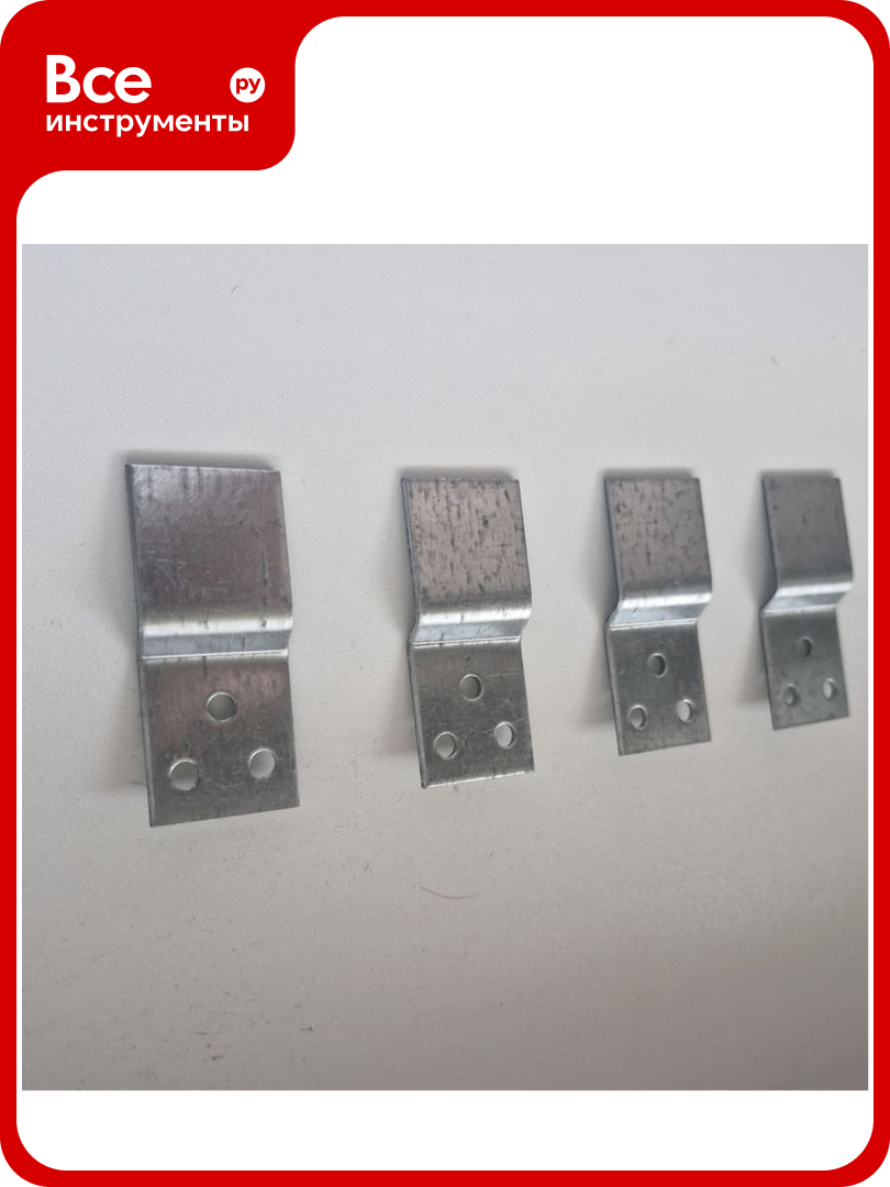 Комплект креплений для стальных и акриловых ванн к стене VIVALDO 4шт ШГ771694 из прочной стали, универсальная серия